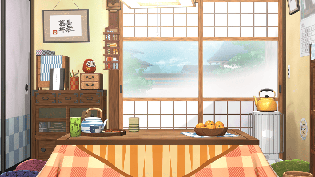 こたつのある和室 – 素材配布の「sozainabe」